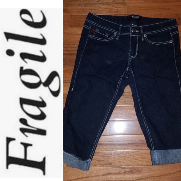 Fragile | Jeans | Fragile Capri Blue Jeans Size 5 Cuffed | Poshmark
